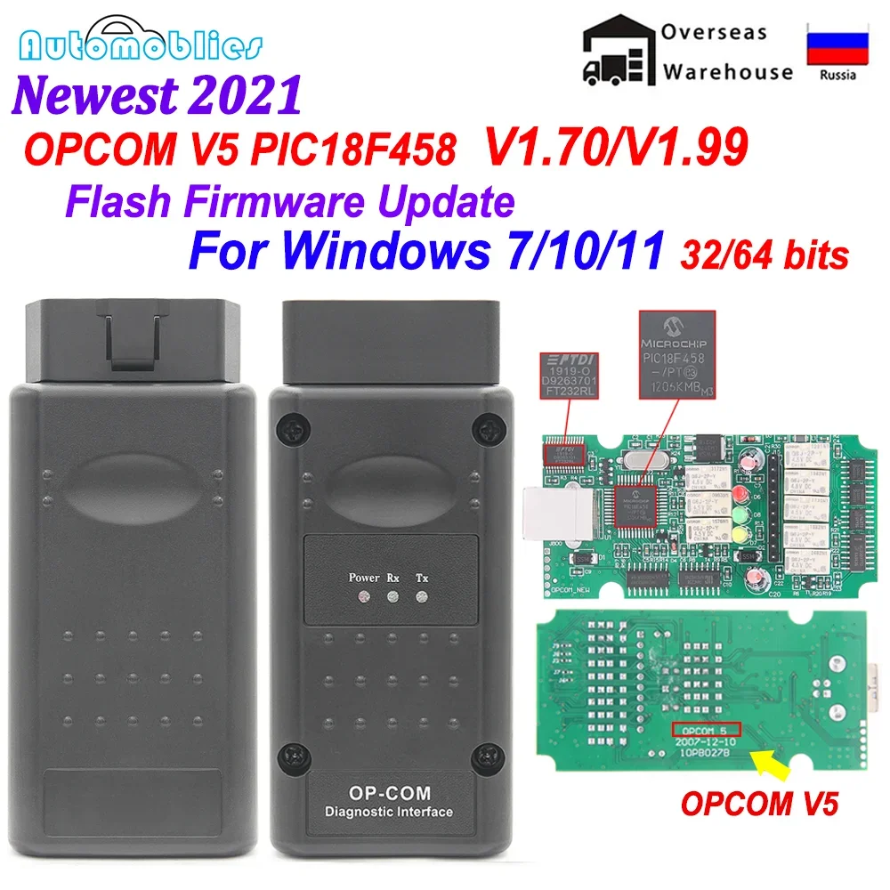 New-2021-200603a-OPCOM-V5-PIC18F458-OP-COM-1-70-Support-Flash-Firmware ...