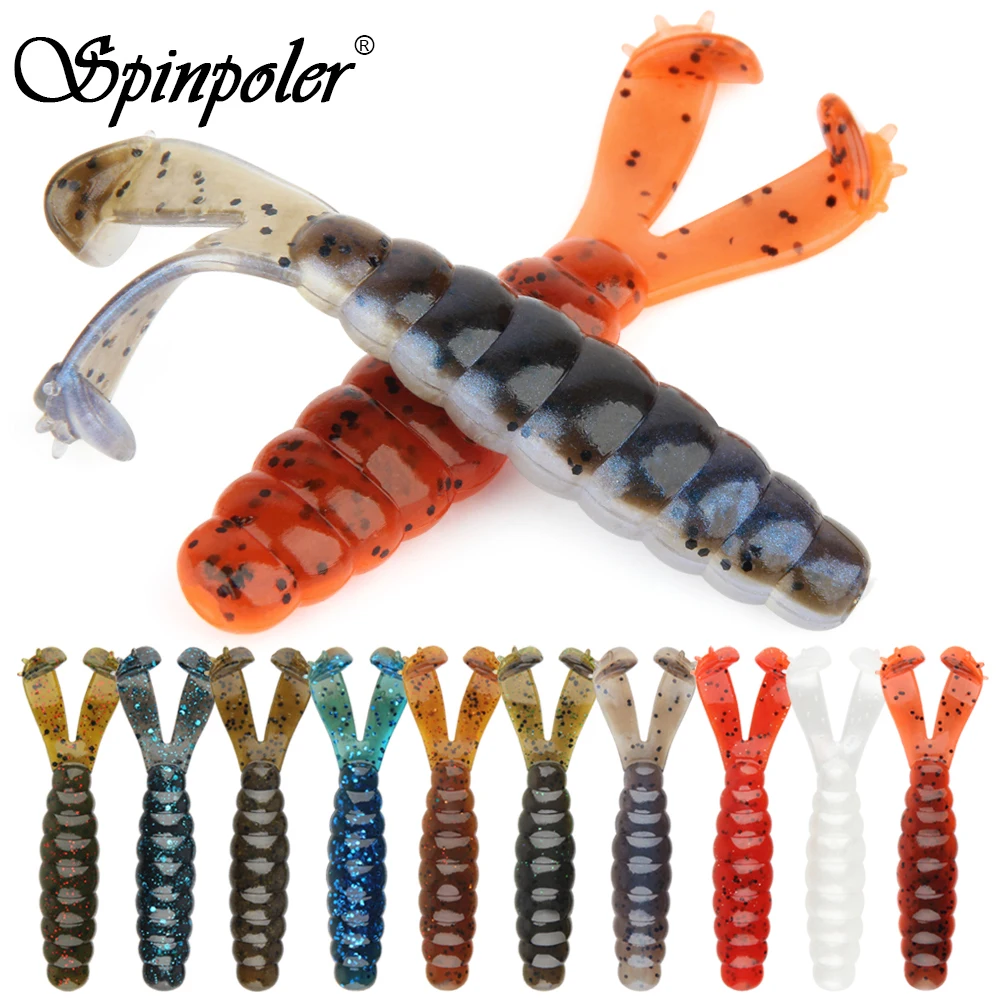 Spinpoler-Greatest-Bass-Bait-Diver-Twin-Tail-Grub-10X-Tough-Soft ...