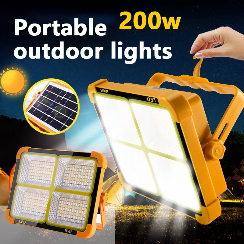 200w-Rechargeable-Solar-Flood-Light-Outdoor-Portable-LED-Reflector ...