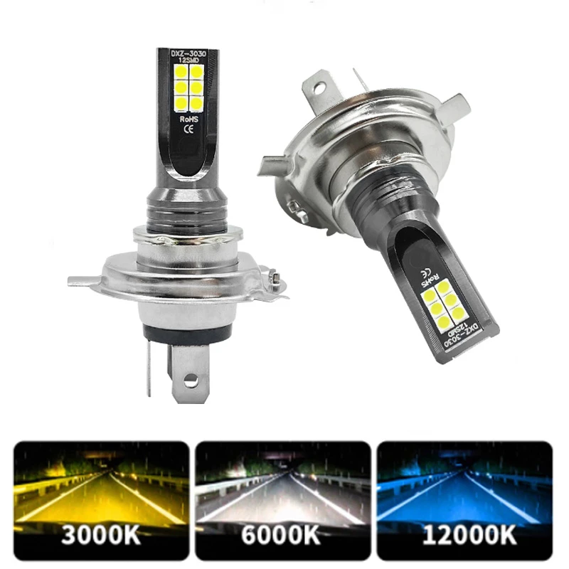 2pcs 3030 H4 H7 Led Car Fog Light H11 H8 H9 H16jp H1 H3 Headlight Bulbs ...