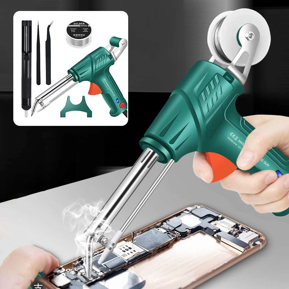 Electric-Soldering-Iron-Gun-Hand-Held-Internal-Heating-Soldering-Iron ...