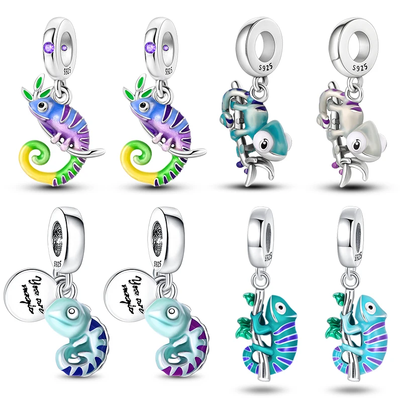 Fashion-Color-Changes-with-Temperature-Chameleon-Ladybug-Silver-Charms ...