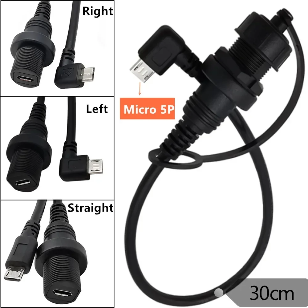 90degreeip67-Cable-Micro-USB-2-0-resistente-al-agua-5-pines-IP67-macho ...