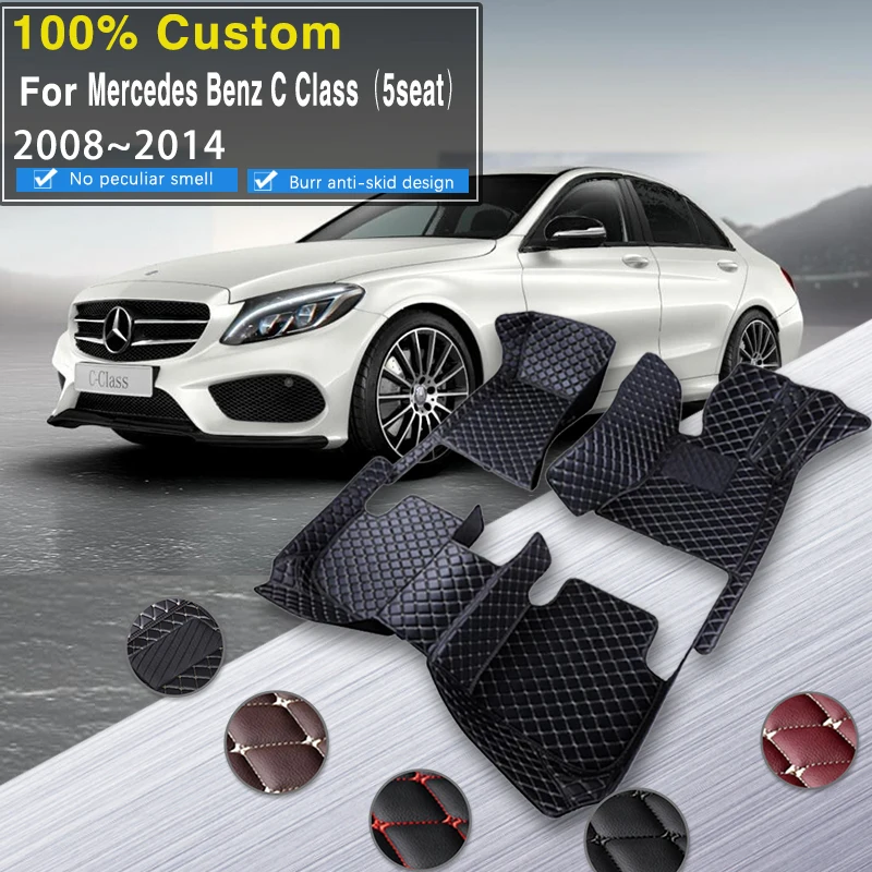 RHD-Car-Floor-Mats-For-Mercedes-Benz-C-Class-W204-2008-2014-Anti-dirt ...