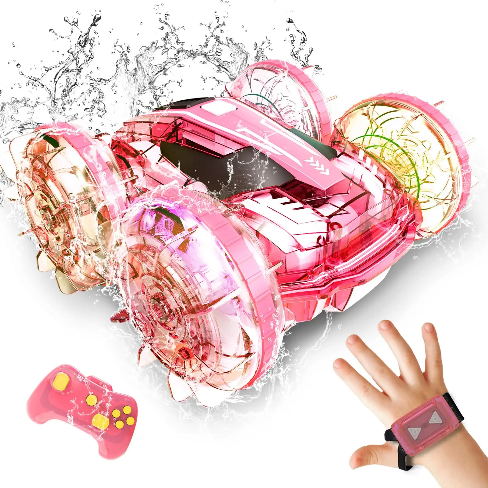 Amphibious-Remote-Control-Car-Boat-for-Kids-4WD-2-4GHz-Waterproof ...