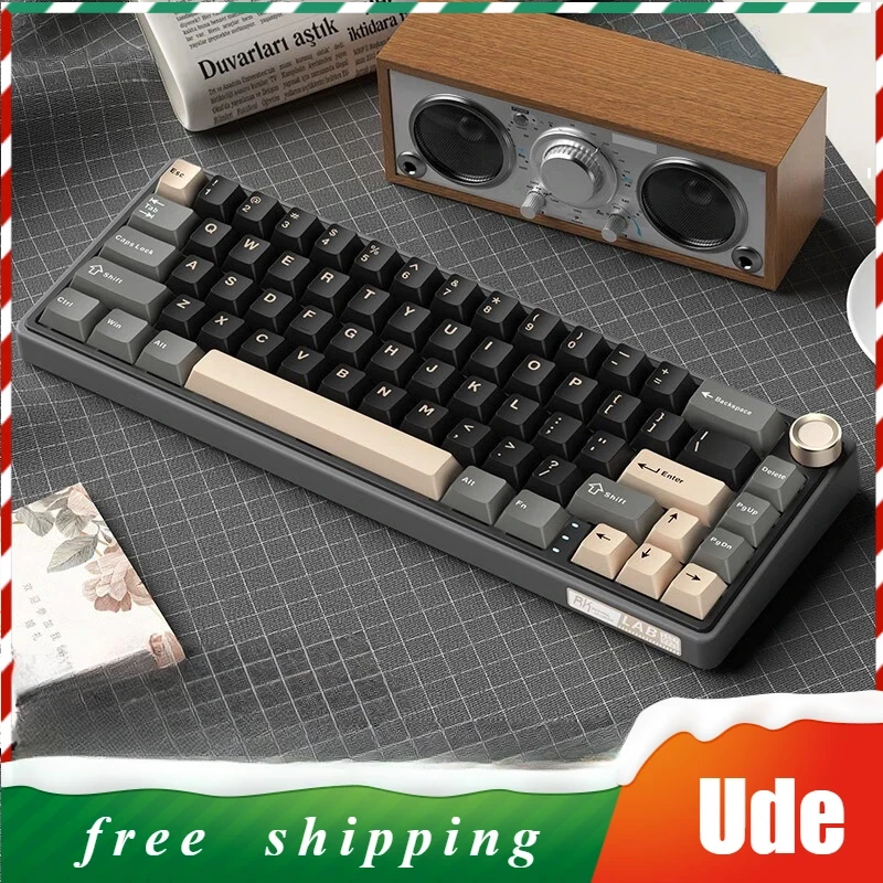 R65 Mechanical Keyboard Mini 67-key 65% Bluetooth Type-C Wired RGB Hot ...