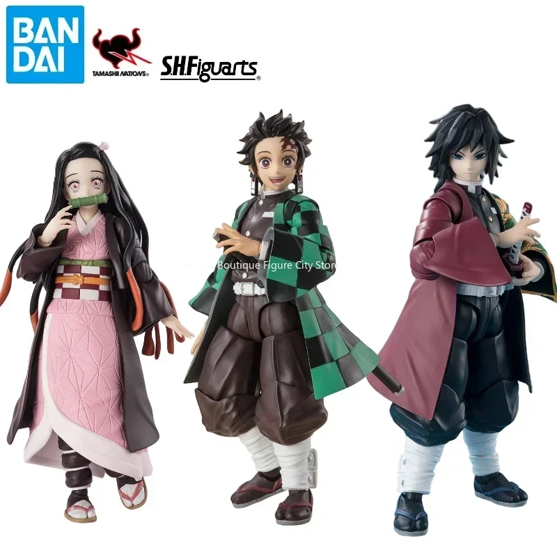 Bandai-SHF-Demon-Slayer-Series-Kamado-Tanjiro-Nezuko-Kamado-Tomioka ...