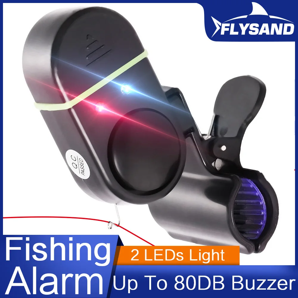 FLYSAND-Fishing-Alarm-Fish-Bite-Lure-Alert-Alarm-Sound-Bell-LED-Light ...