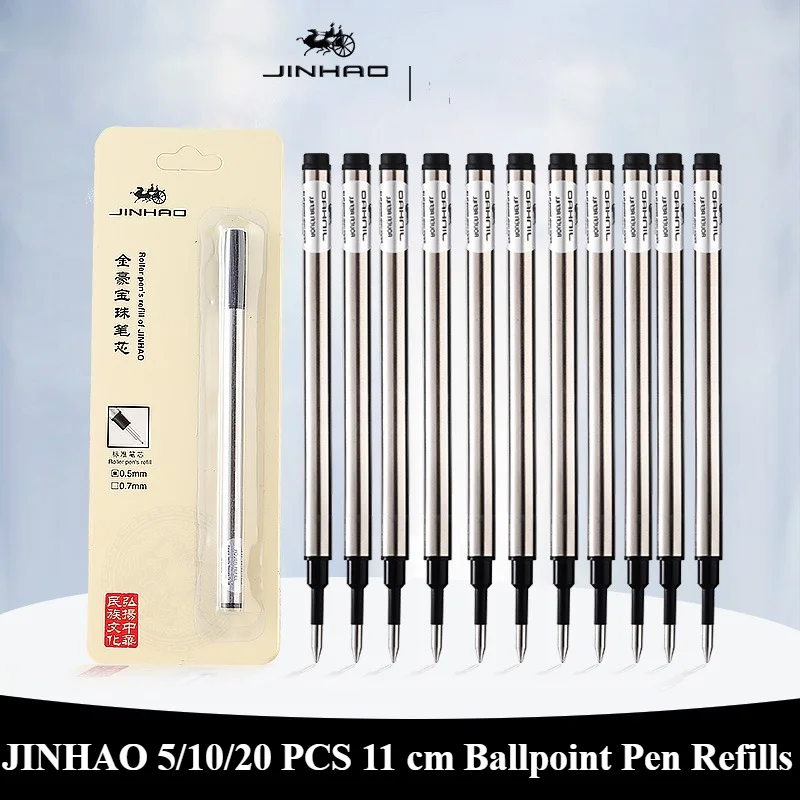 JINHAO 5/10/20 PCS 11cm Metal Refills 0.5/0.7mm Roller Ballpoint Pen ...