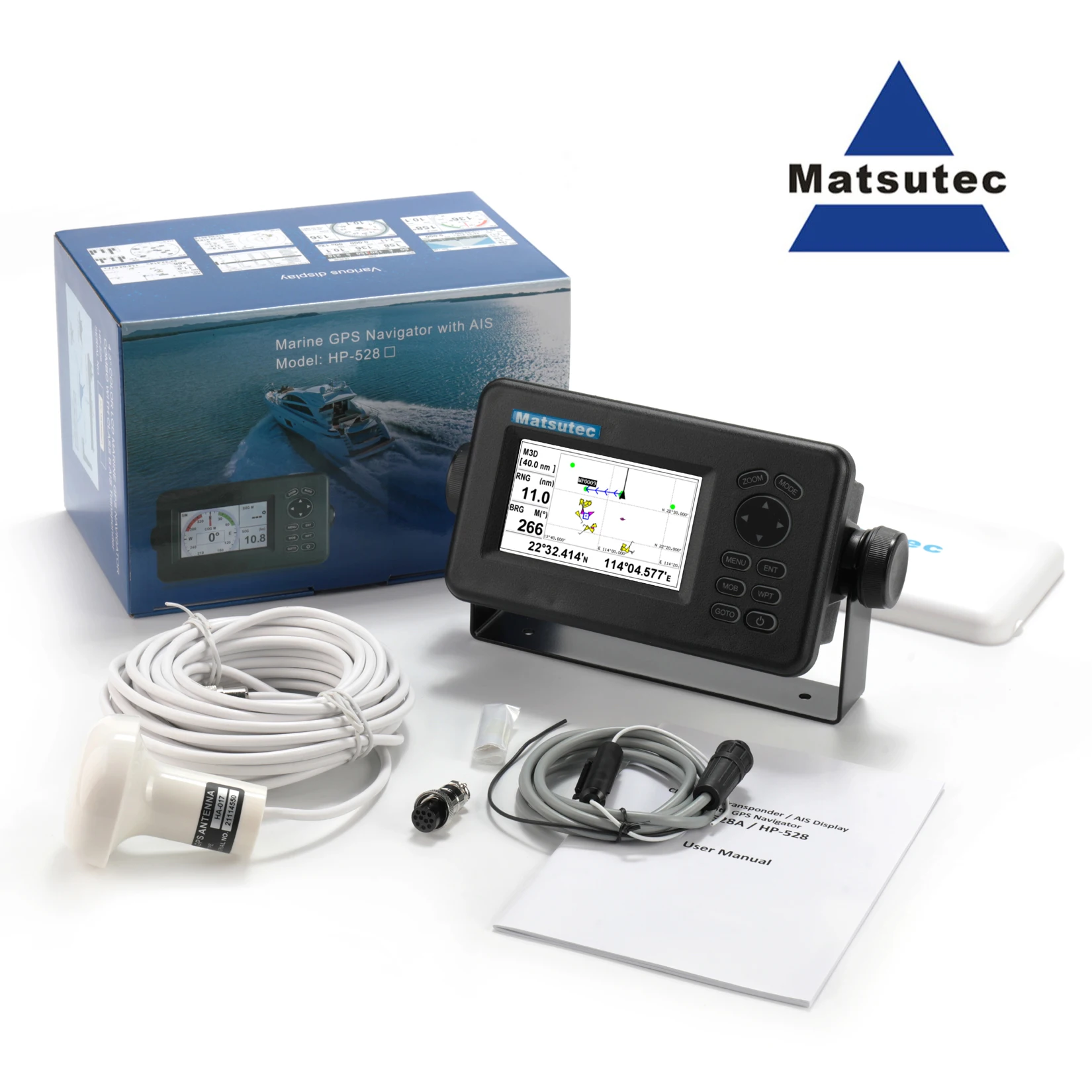 Matsutec-HP-528-4-3-inch-Marine-GPS-SBAS-Navigator-Locator-Display ...