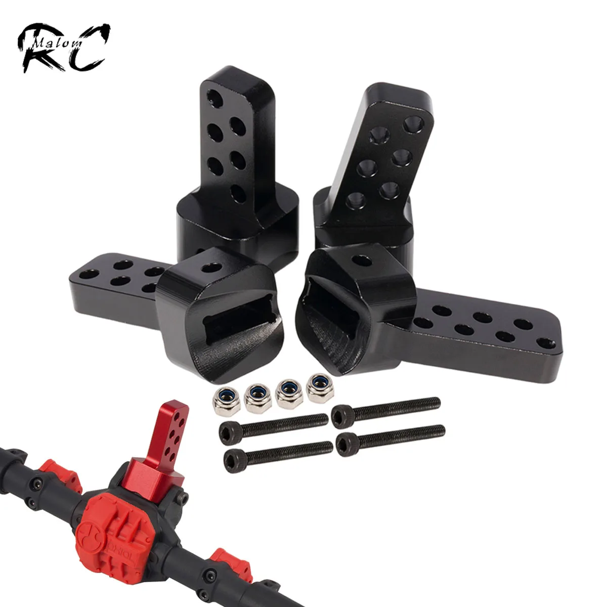 Axial Scx10 Ii Servo Aluminum Rear Upper Link Riser Anti-squat Mounts ...