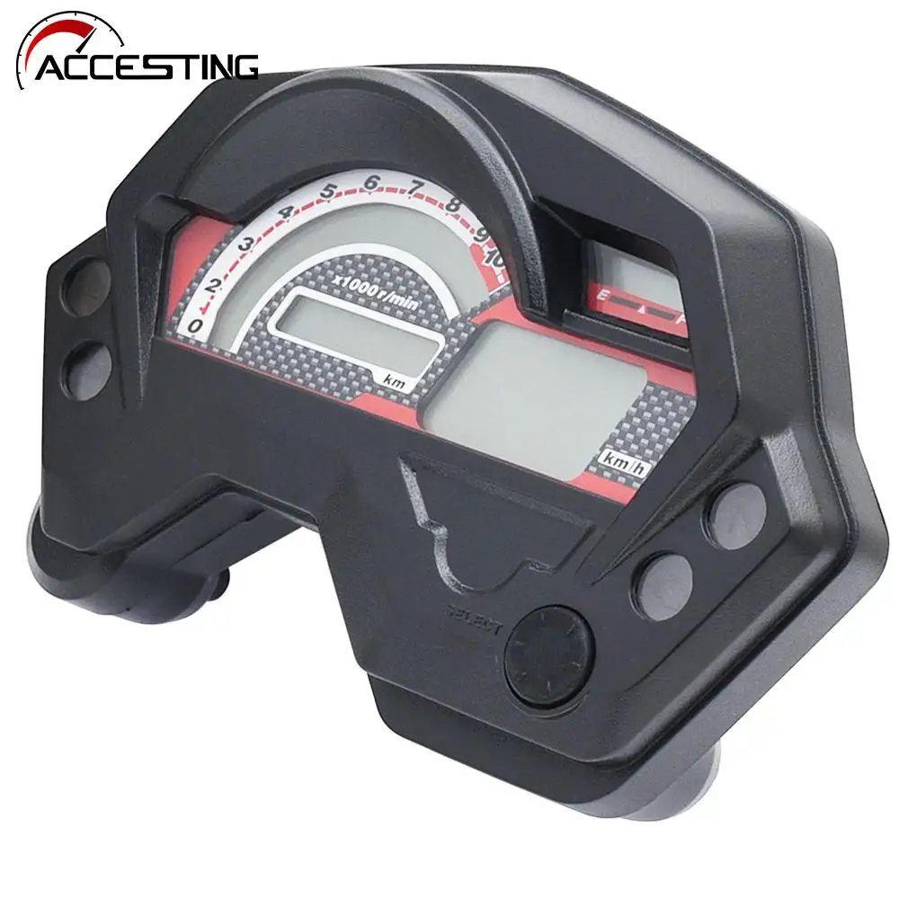 Motorcycle Universal Speedometer Digital Electronics Indicator Lcd ...
