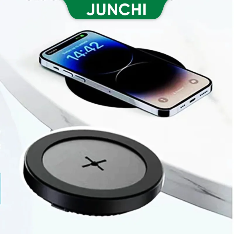 Long Distance Hidden Wireless Charger 40MM Built in Under Desktop ...