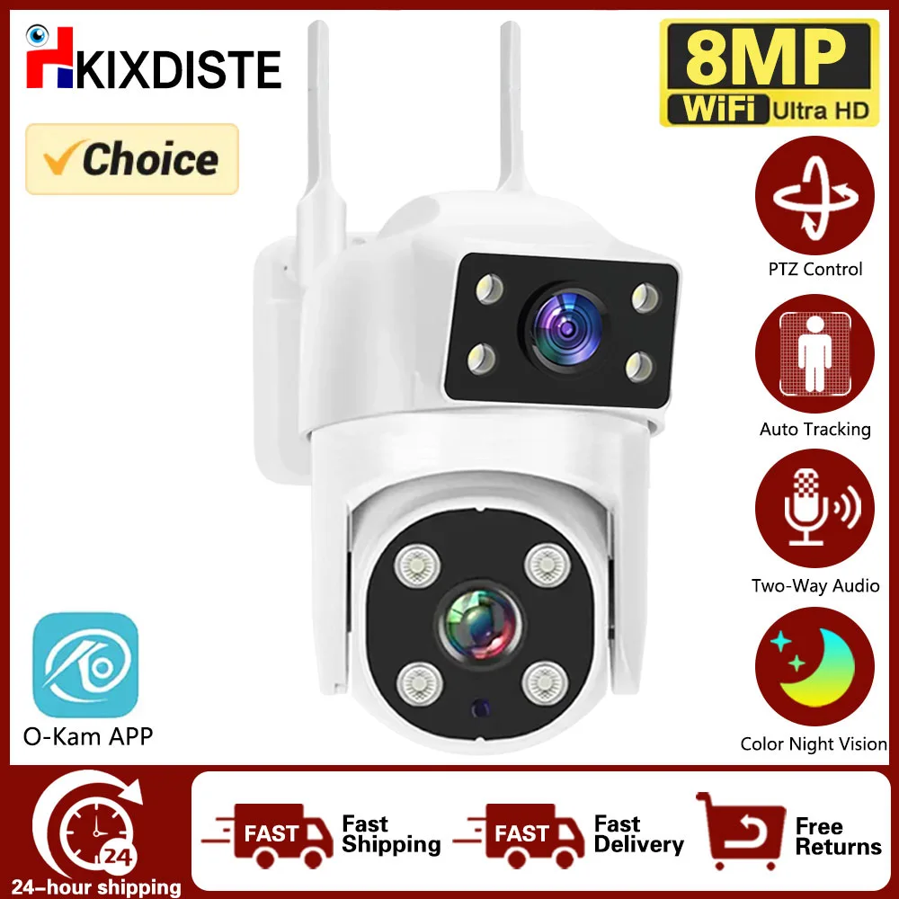 O-Kam-Wireless-Outdoor-Security-Surveillance-Camera-AI-Auto-Tracking-PTZ-Dual-Lens-imperme-vel ...