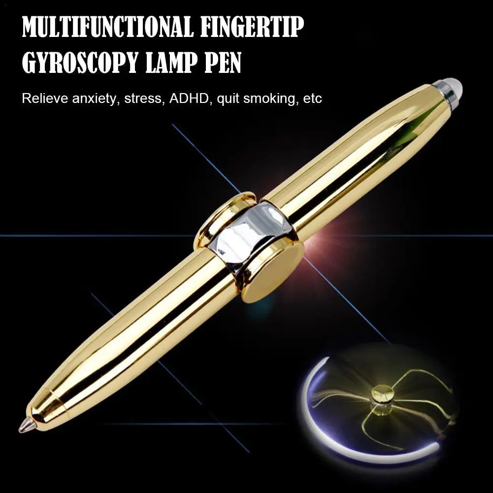 Multifunctional-Decompression-Finger-Rotate-Luminous-Gyro-Pens-Toy ...