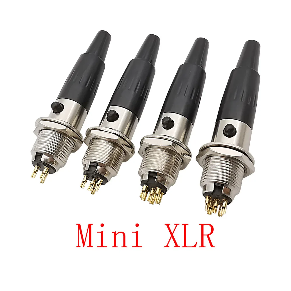 5 Pin Male Female Panel Connector | Xlr Mini 3 Pin Female 4 Pin Male ...