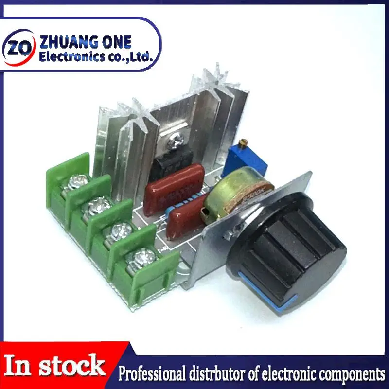 AC 220V 2000W SCR Voltage Regulator Dimming Dimmers Motor Speed ...