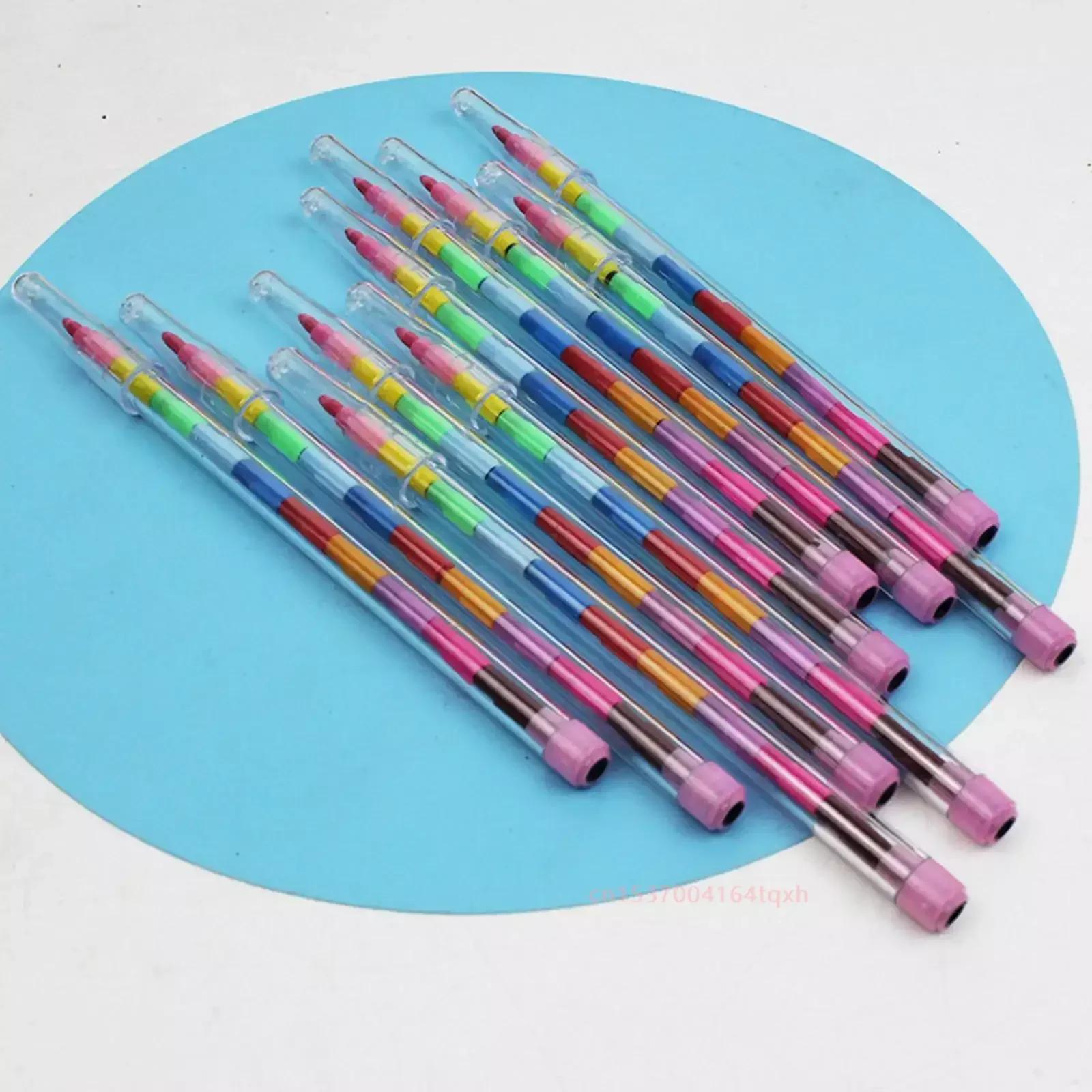 10Pcs-Stackable-Crayons-Interchangeable-Educational-Toy-Buildable ...