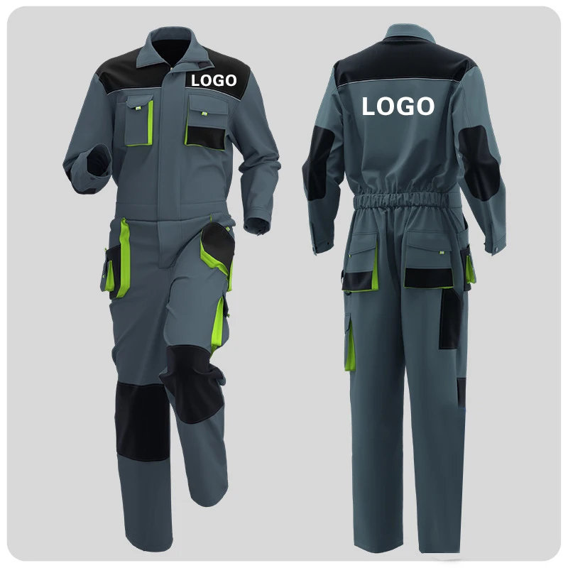 Men-S-Workshop-Work-Suit-Multi-pocket-Coveralls-Print-logo-Electrician ...