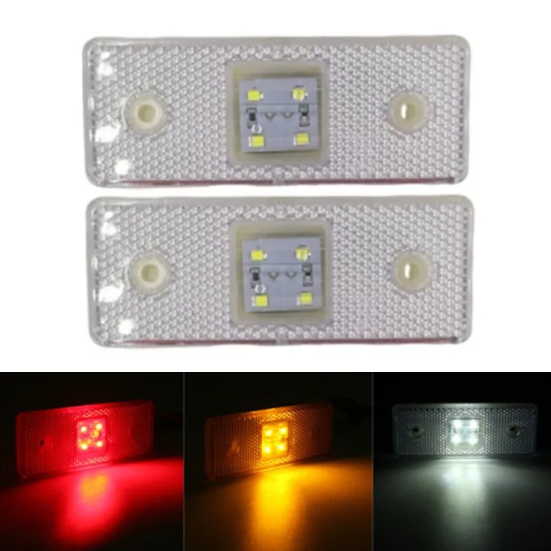 2pcs Led Trailer Clearance Lights Reflector Truck Side Lights 12v 24v ...