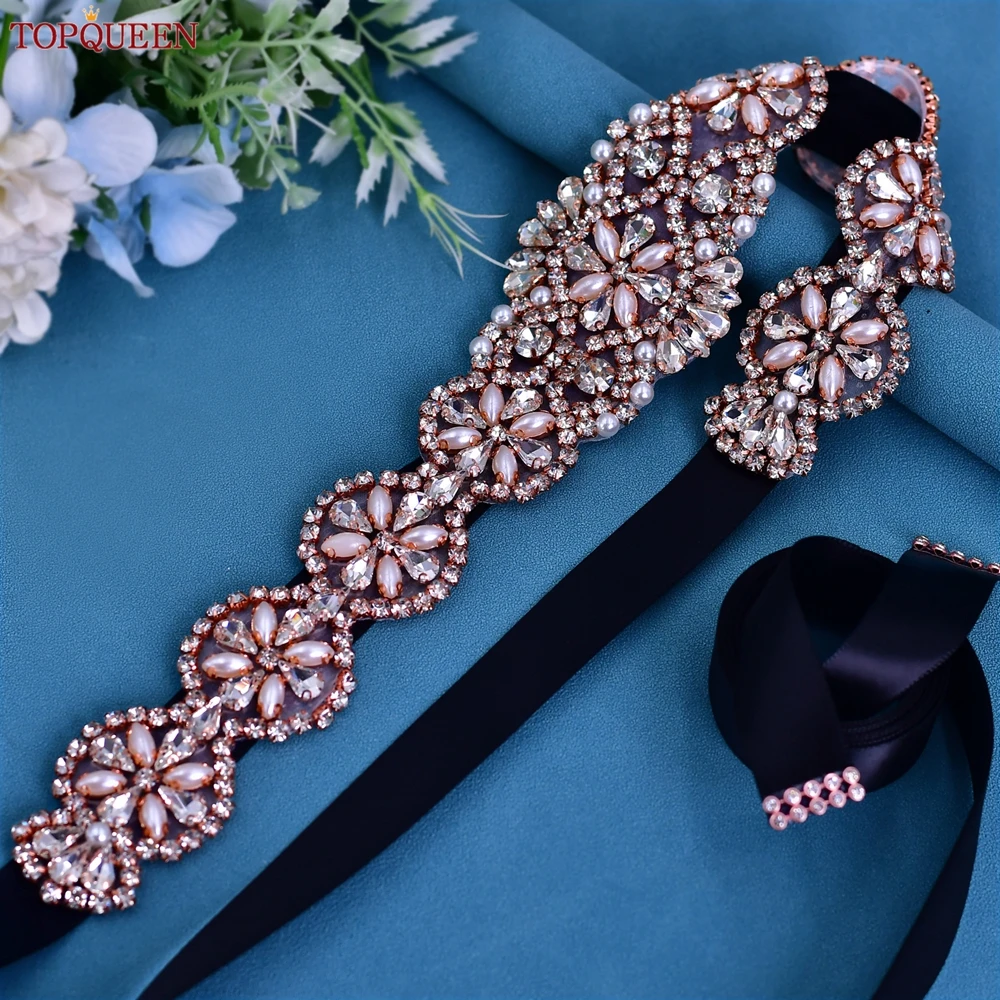 Rose gold wedding dress belt 60 photos - Astyledwedding.com