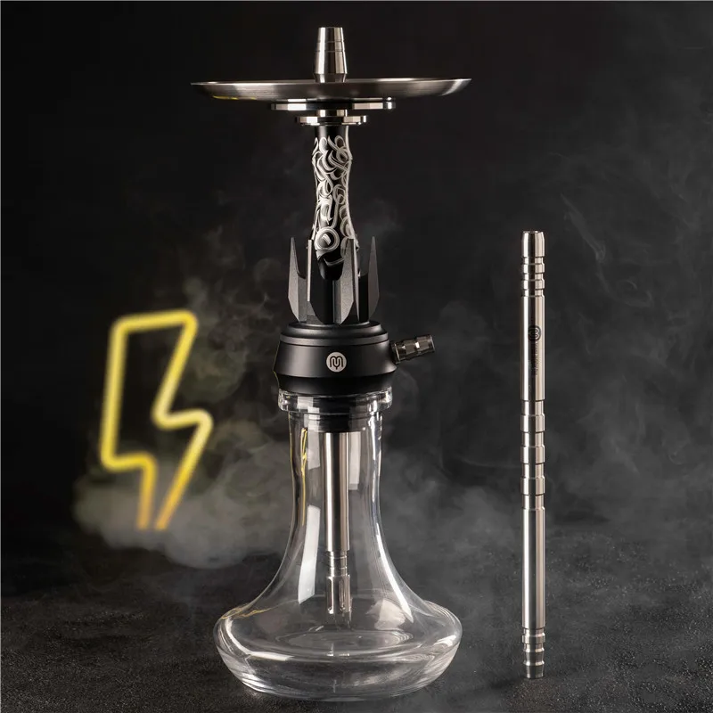 Yimi-Hookah-New-Design-Crown-Hookah-Set-40cm-Height-Shisha-Stainless ...