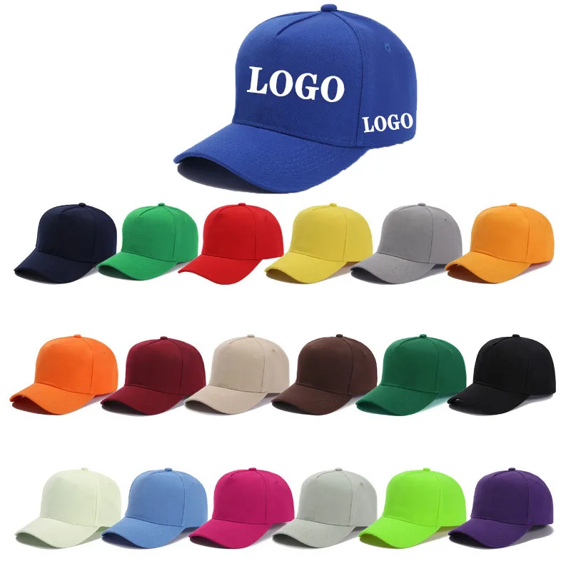 Outdoor Solid Color Blank 5 Panel Baseball Cap Sunshade Snapback Cap ...