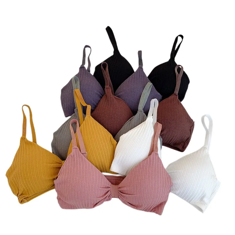 Cotton-Brassiere-Comfort-Padded-Bra-Top-Female-Bralette-Seamless ...