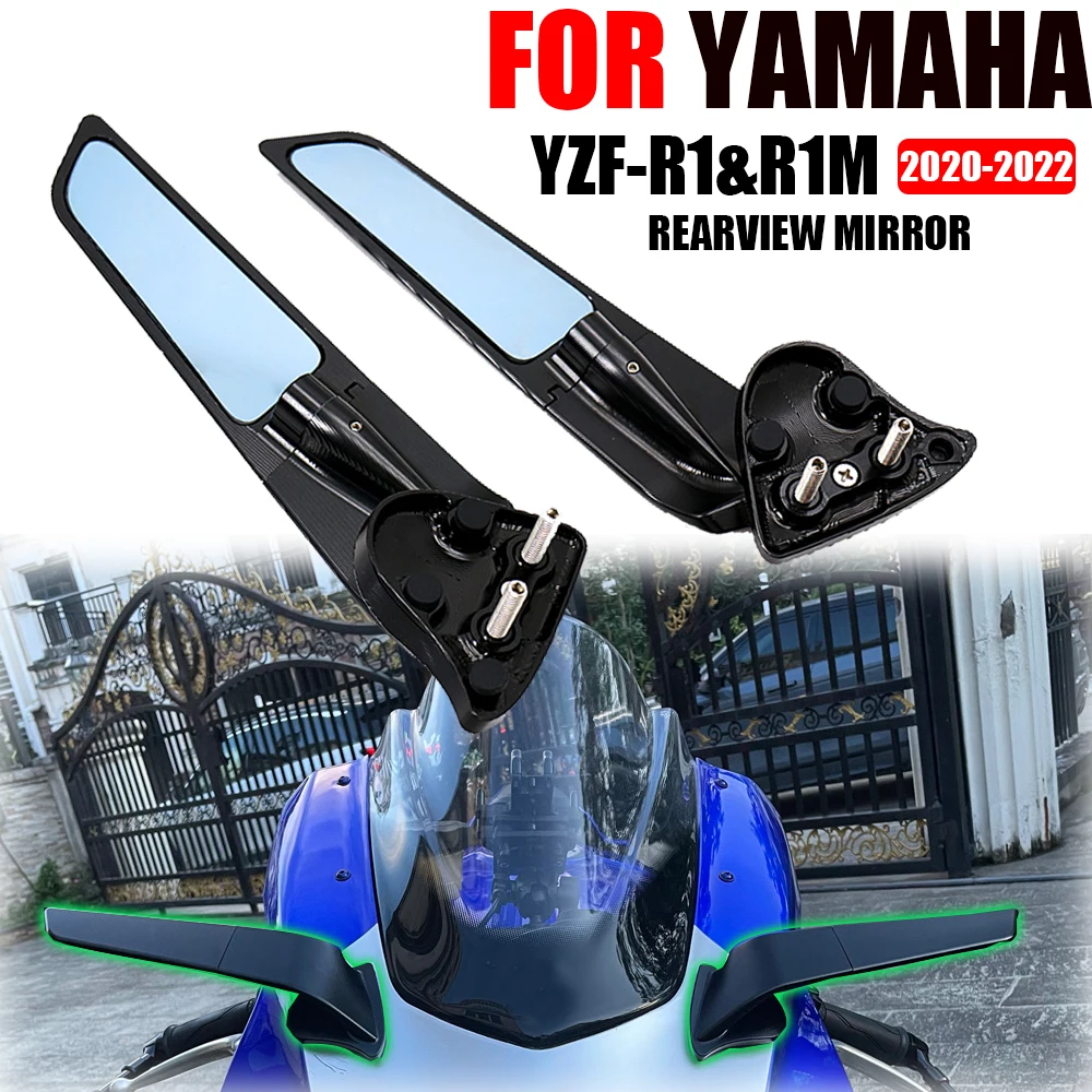 NEW Motorcycle Side Rear View Mirrors Adjustable Rotating Windwing ...