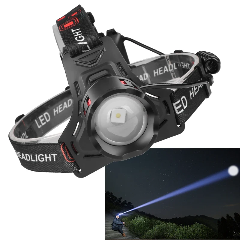 30W-LED-White-Laser-Head-Mounted-Bright-Headlamp-Super-Flashlight ...