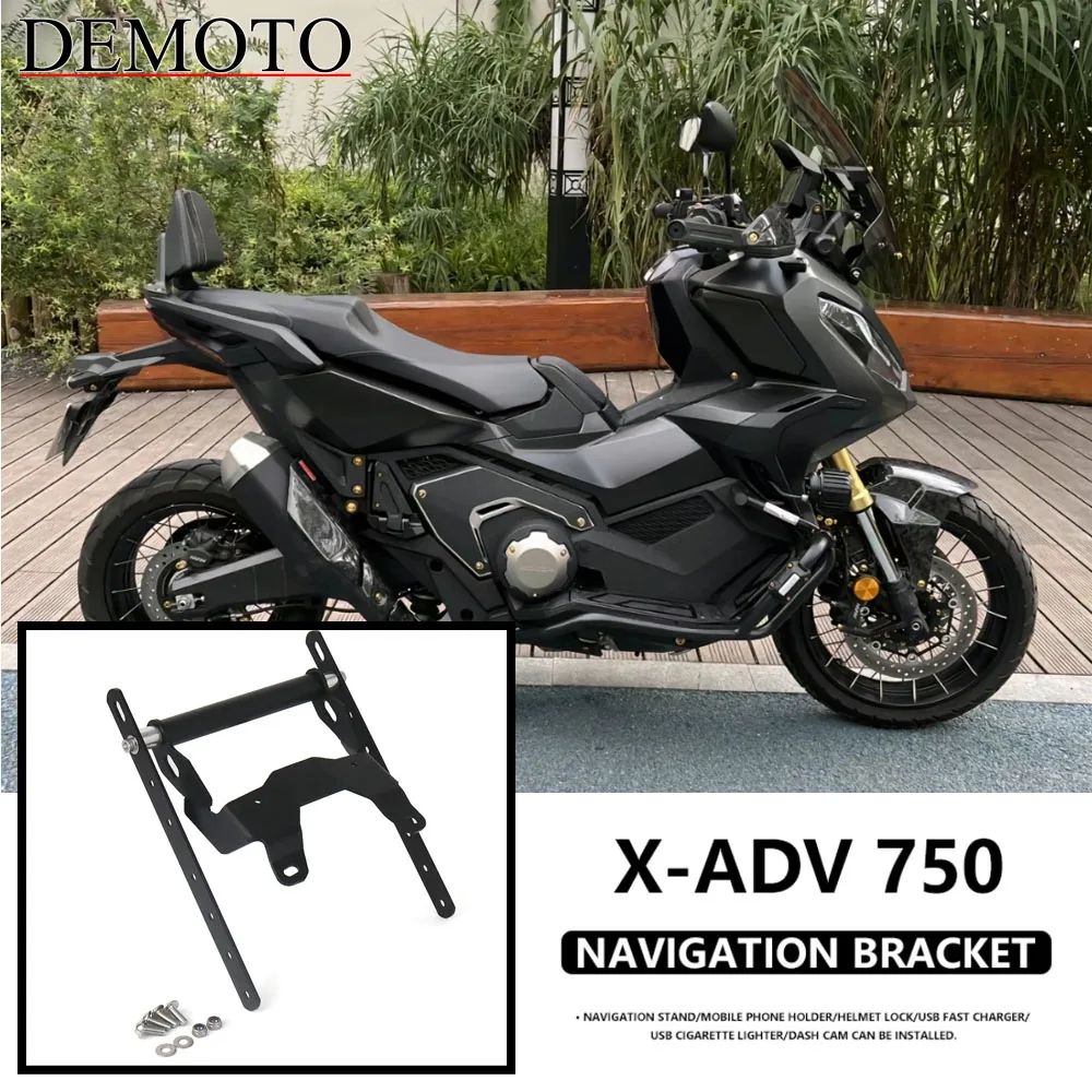 New-Motorcycle-Metals-Accessories-Navigation-Bracket-Holder-Black-For ...