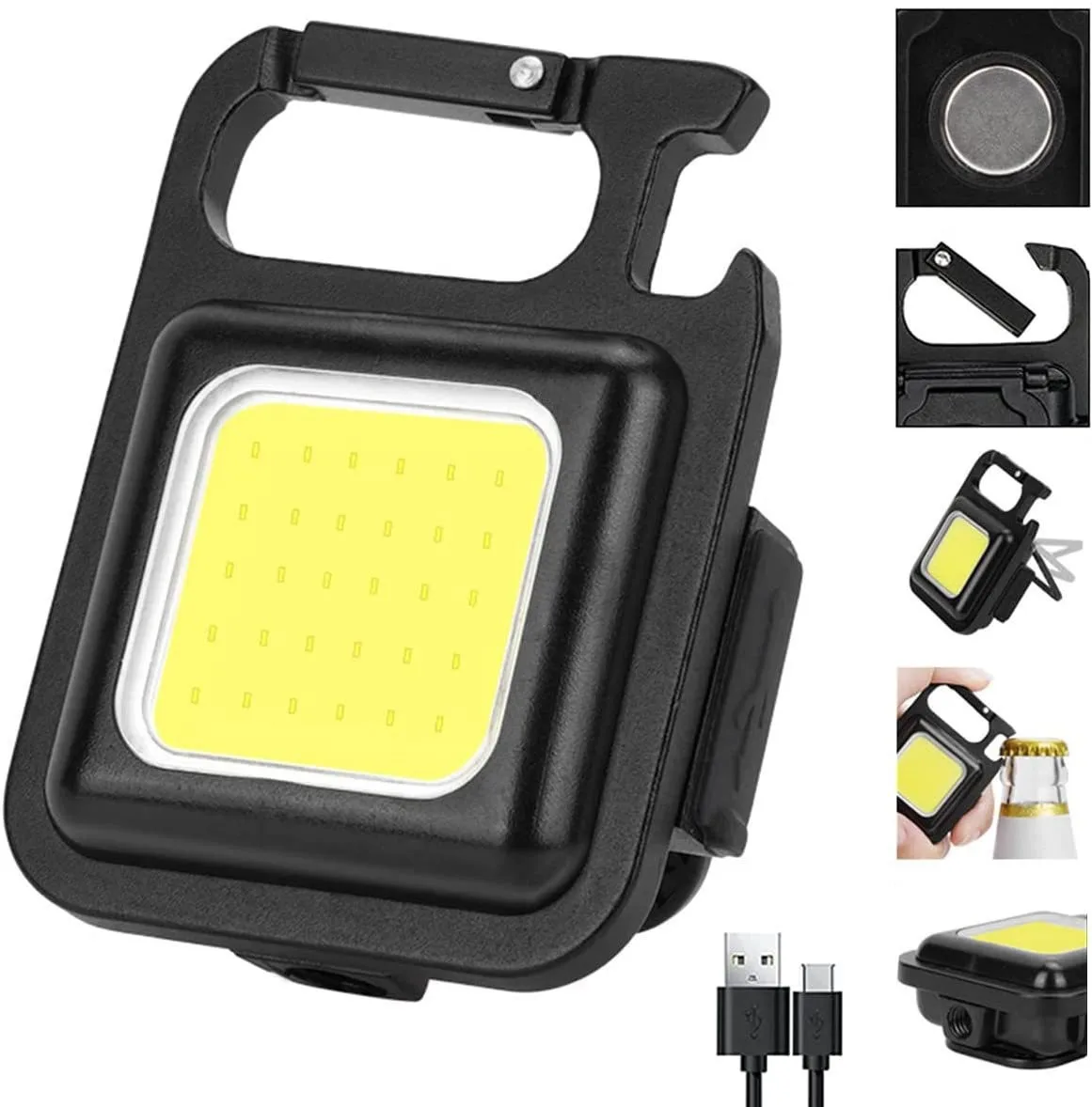 Port-til-carro-cob-lanterna-luz-de-trabalho-bolso-led-mini-chaveiros ...