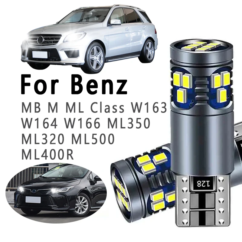 2Pcs-T10-LED-Bulbs-Parking-Lamp-For-Mercedes-Benz-MB-M-ML-Class-W163 ...