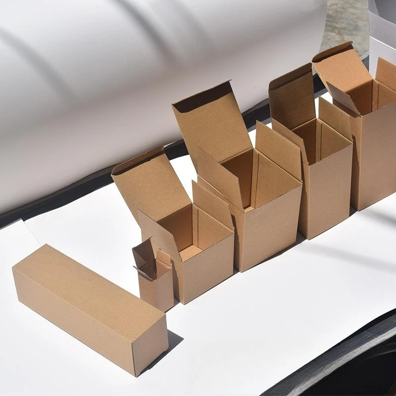 10pcs-Corrugated-Carton-Brown-Universal-Flip-Box-For-Packaging-Shipping ...