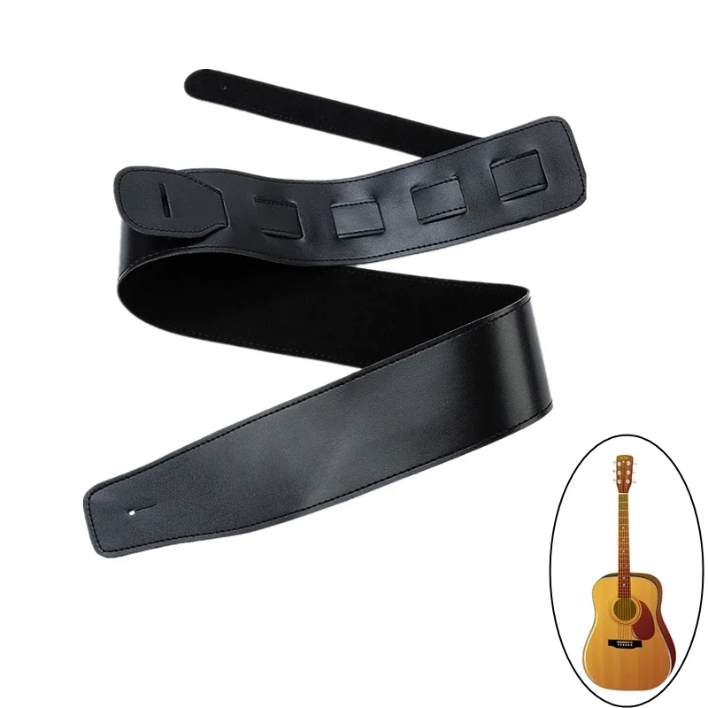 Adjustable-Guitar-Strap-Belt-110-130cm-Length-PU-Leather-Acoustic-Folk ...