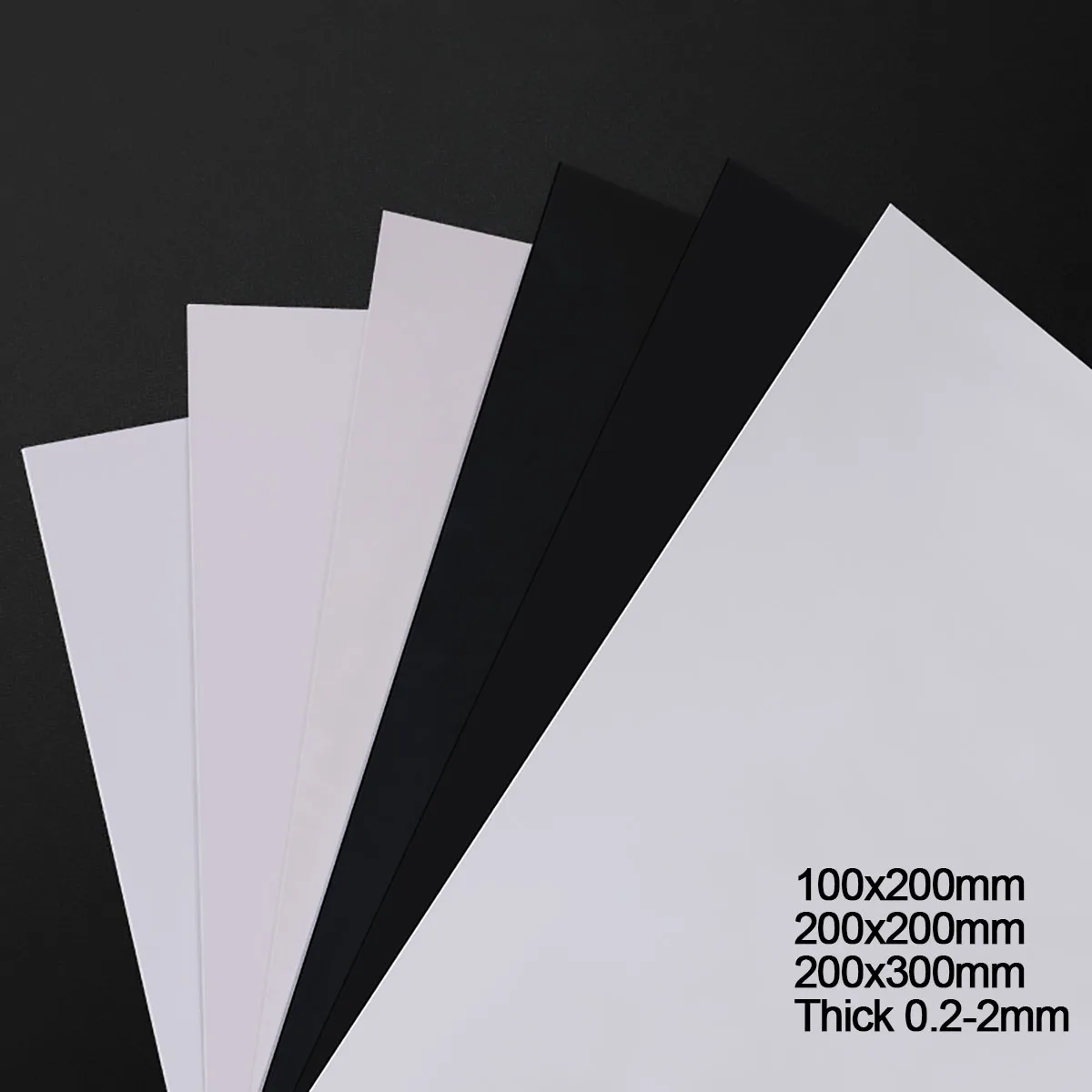 PVC-Plastic-Sheet-Hard-Rigid-Board-White-Black-Plastic-Sheet-Model ...