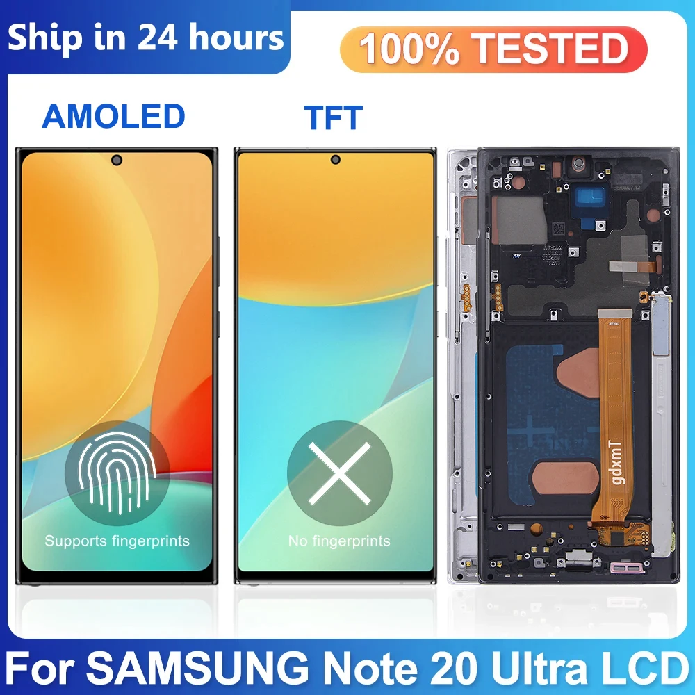 AMOLED-Note-20-Ultra-Screen-for-Samsung-Galaxy-Note20-Ultra-5G-N985F ...