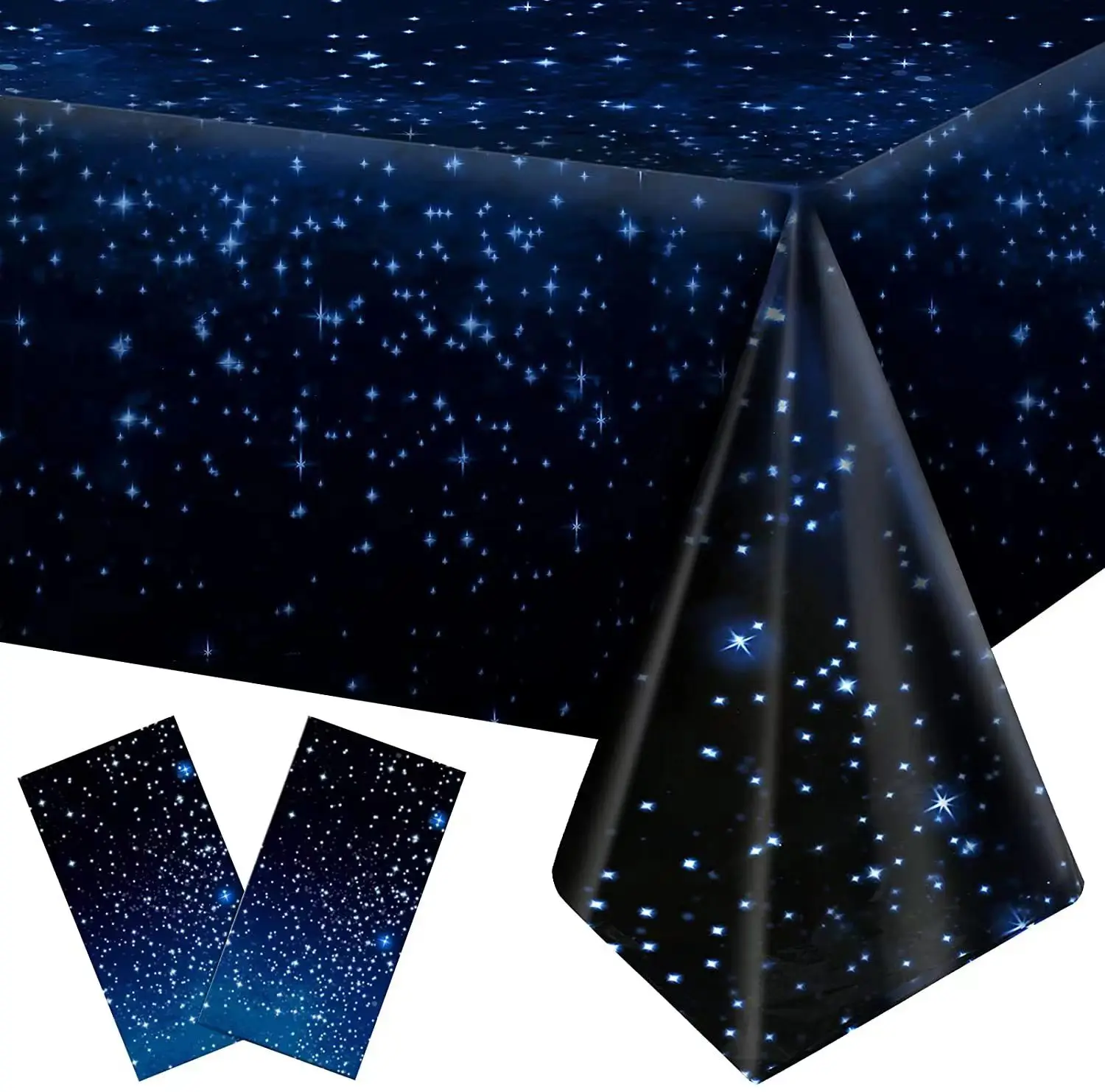 Mantel desechable con tema de cielo estrellado para niños, cubierta de ...