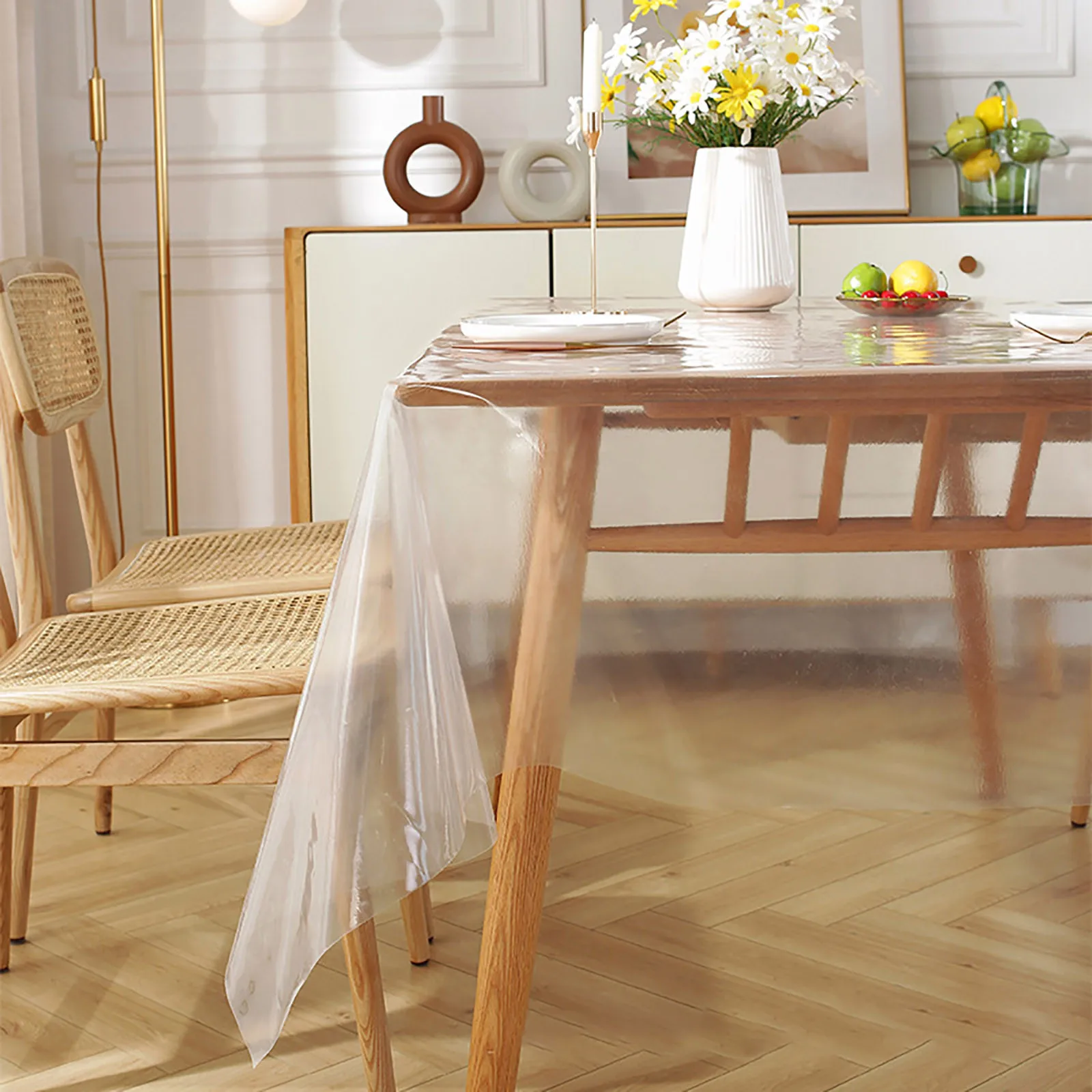 Simple-And-Thin-PE-Waterproof-Transparent-Tablecloth-Resistant-To-Dirt ...