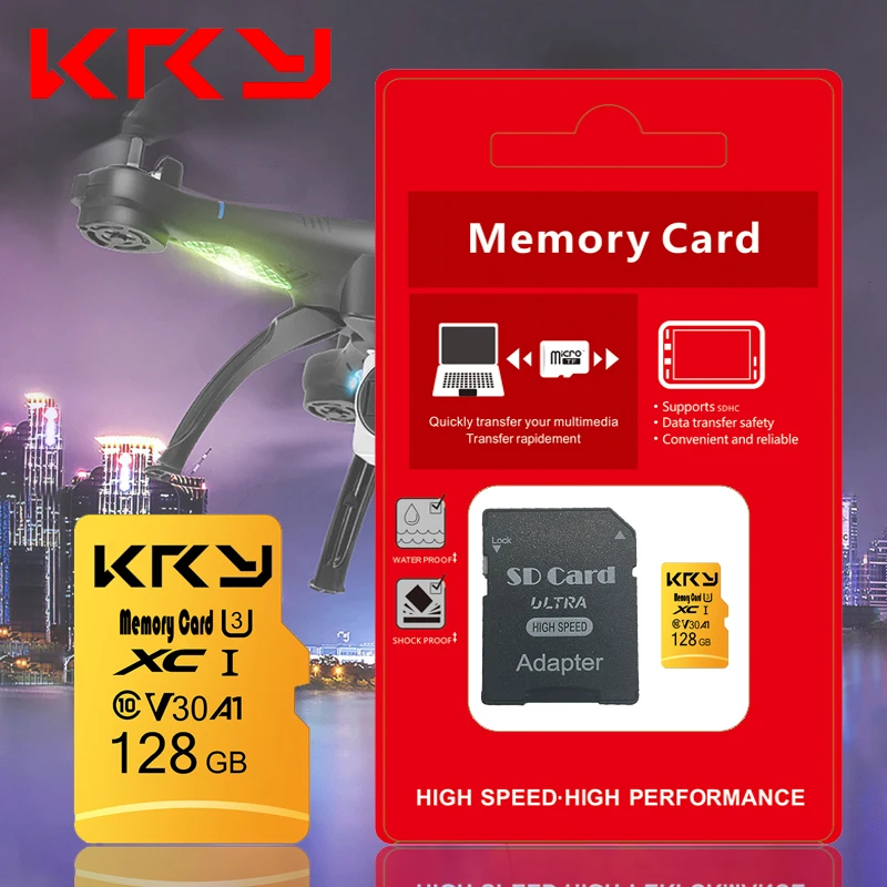 Micro-Memory-SD-TF-Card-U3-128GB-64GB-32GB-SD-Card-SD-TF-Flash-Card ...