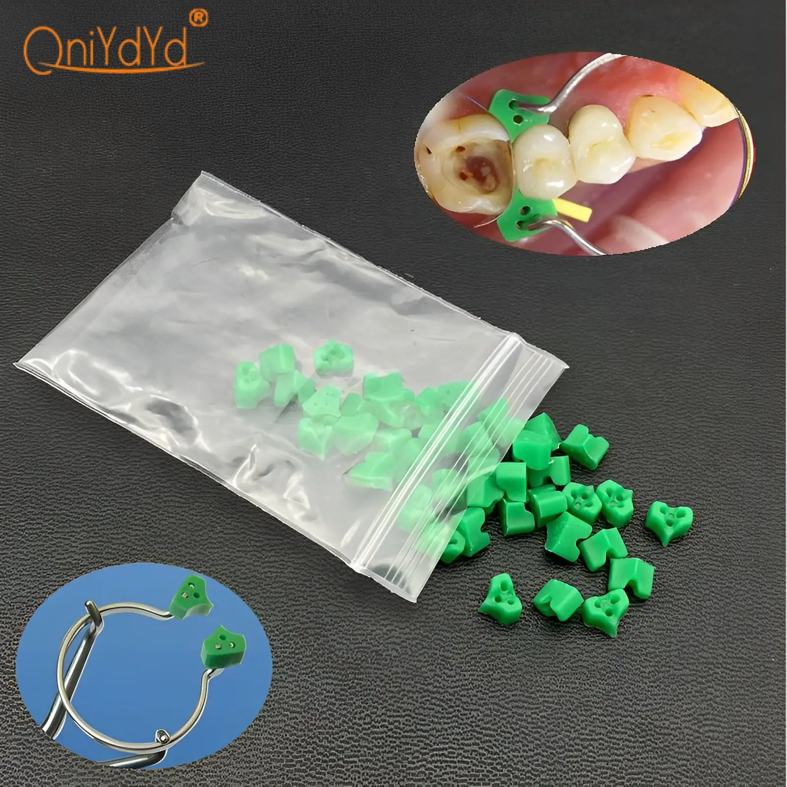 40Pcs-bag-Dental-Silicone-Wedges-Add-On-Wedges-Rubber-No-1-861-Delta ...