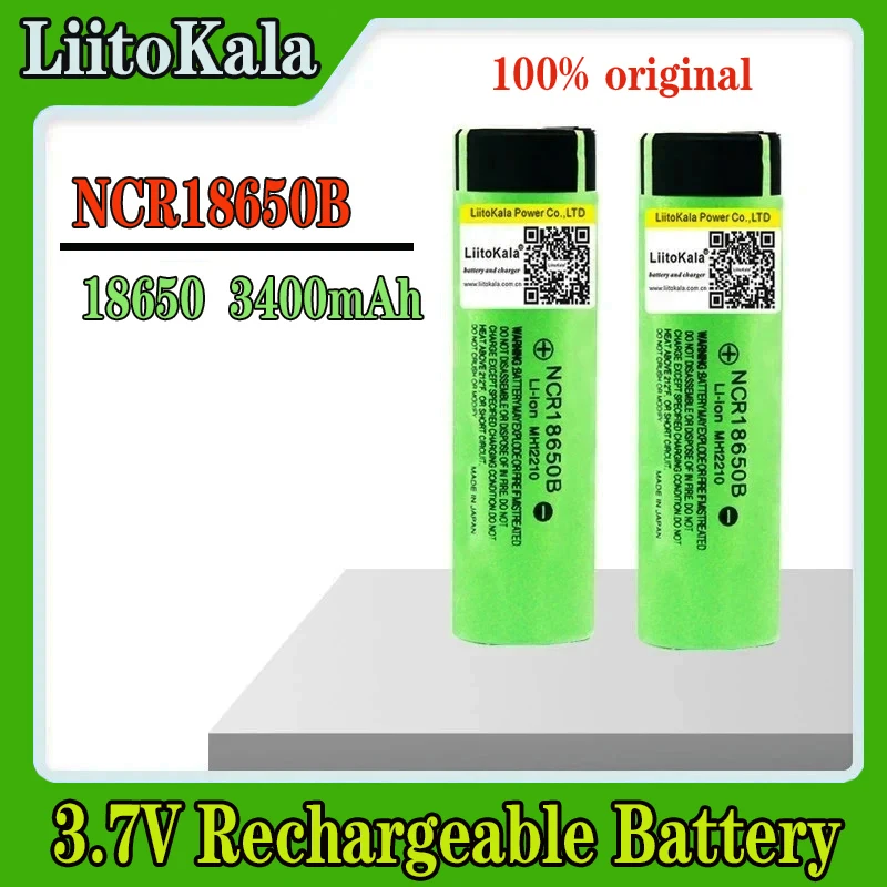 Hot-LiitoKala-New-Original-NCR18650B-34B-3-7V-18650-3400mAh-Rechargeable-Lithium-Battery ...