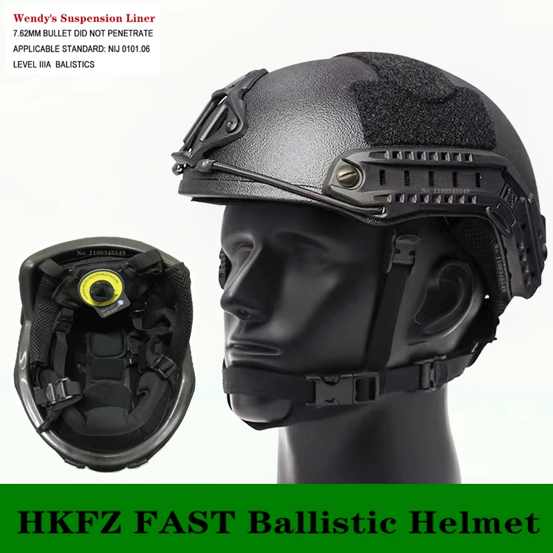 Casco a prueba de balas táctico ISO Kevlar, casco balístico de corte ...