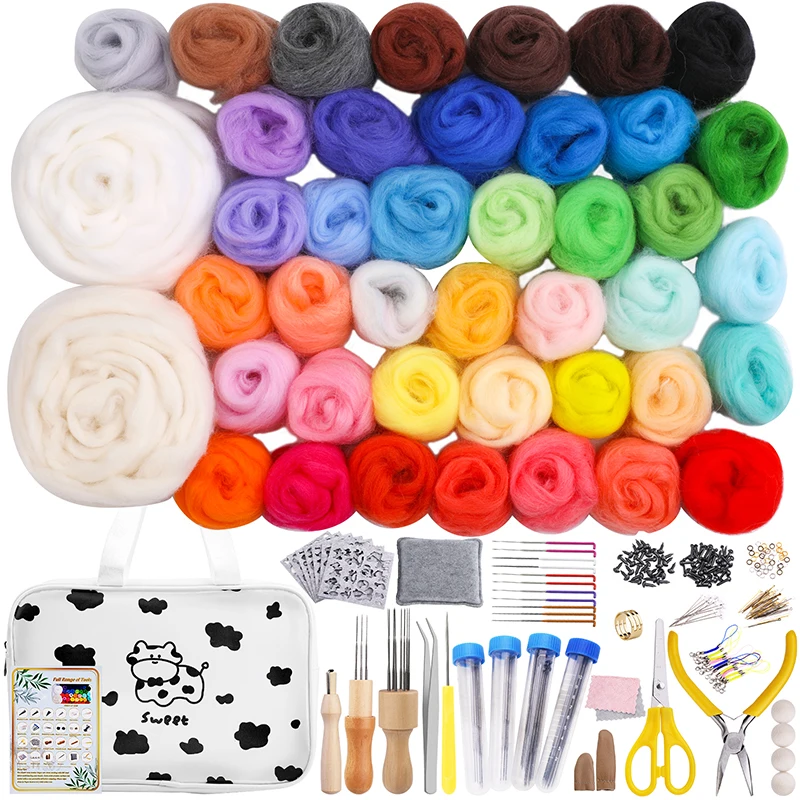 KRABALL-Needle-Felting-Kit-for-Beginners-Felting-Tool-Set-with-Needles ...
