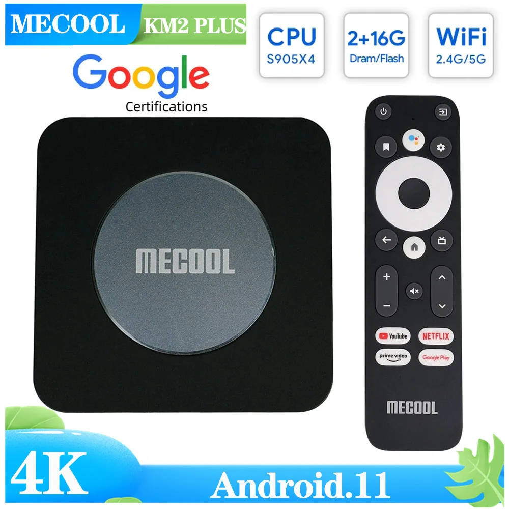 Mecool-Dispositivo-de-TV-inteligente-KM2-Plus-decodificador-con-Android ...