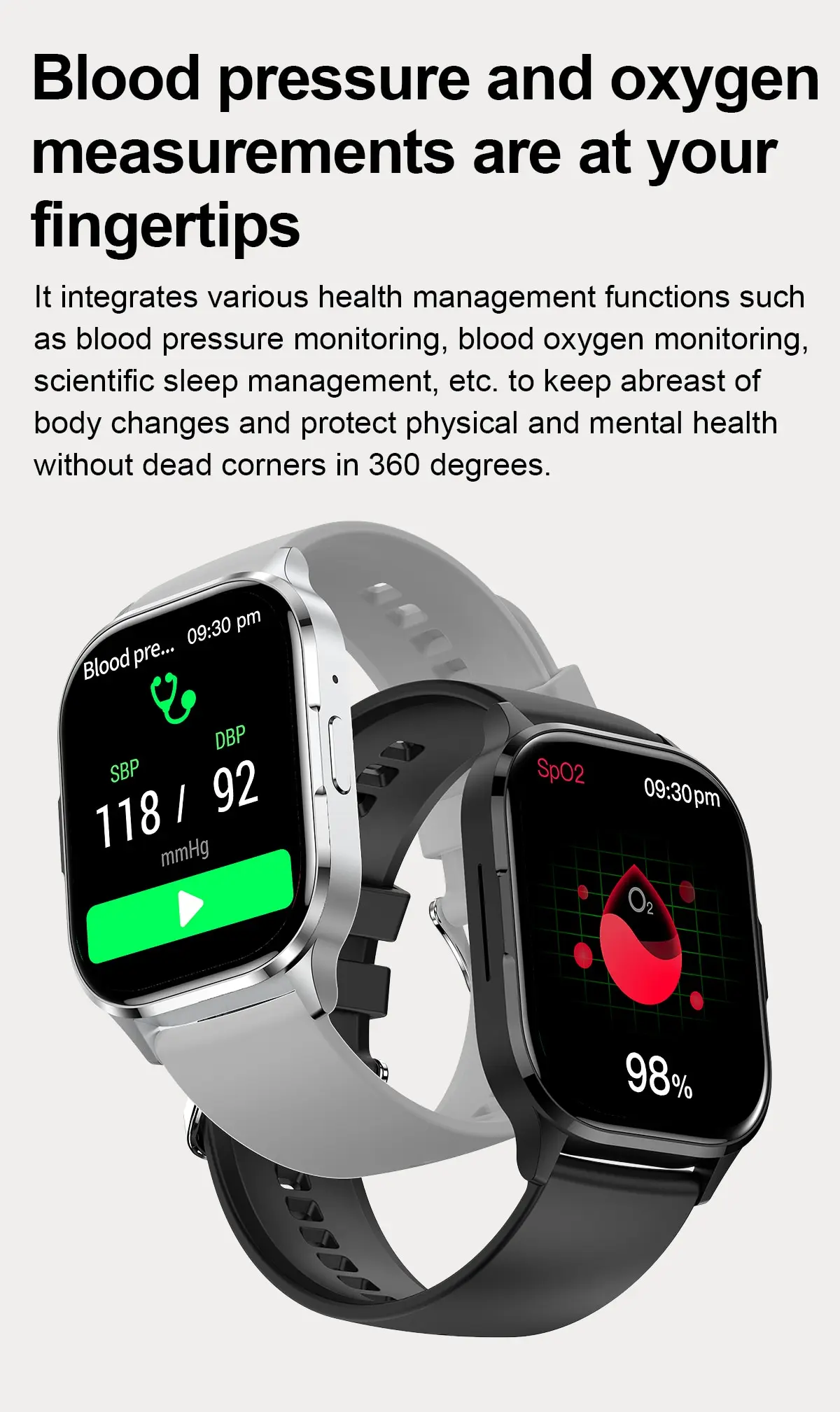 New AMOLED Bluetooth Call Smart Watch NFC Heart Rate and Blood Pressure ...