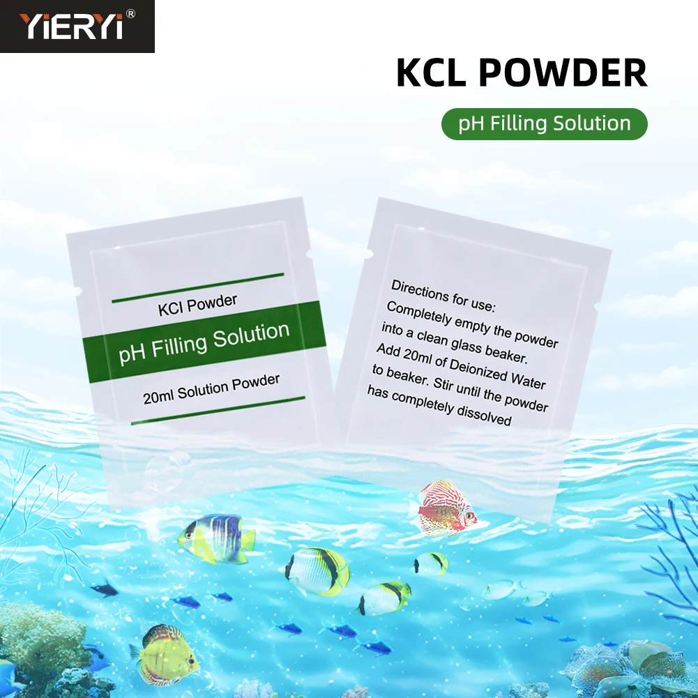 Yieryi 1/5/10/30pcs KCL Solution Potassium Chloride Powder pH Electrode ...
