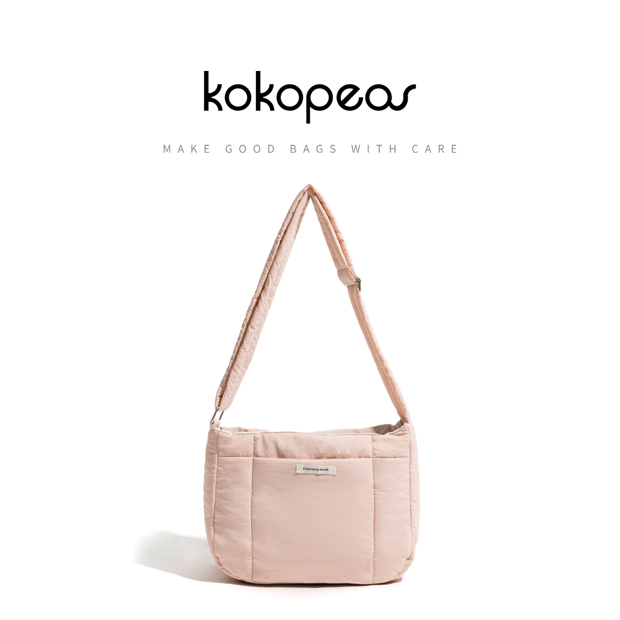 KOKOPEAS-Bolso-de-hombro-acolchado-de-plum-n-rosa-para-mujer-bolso-de ...