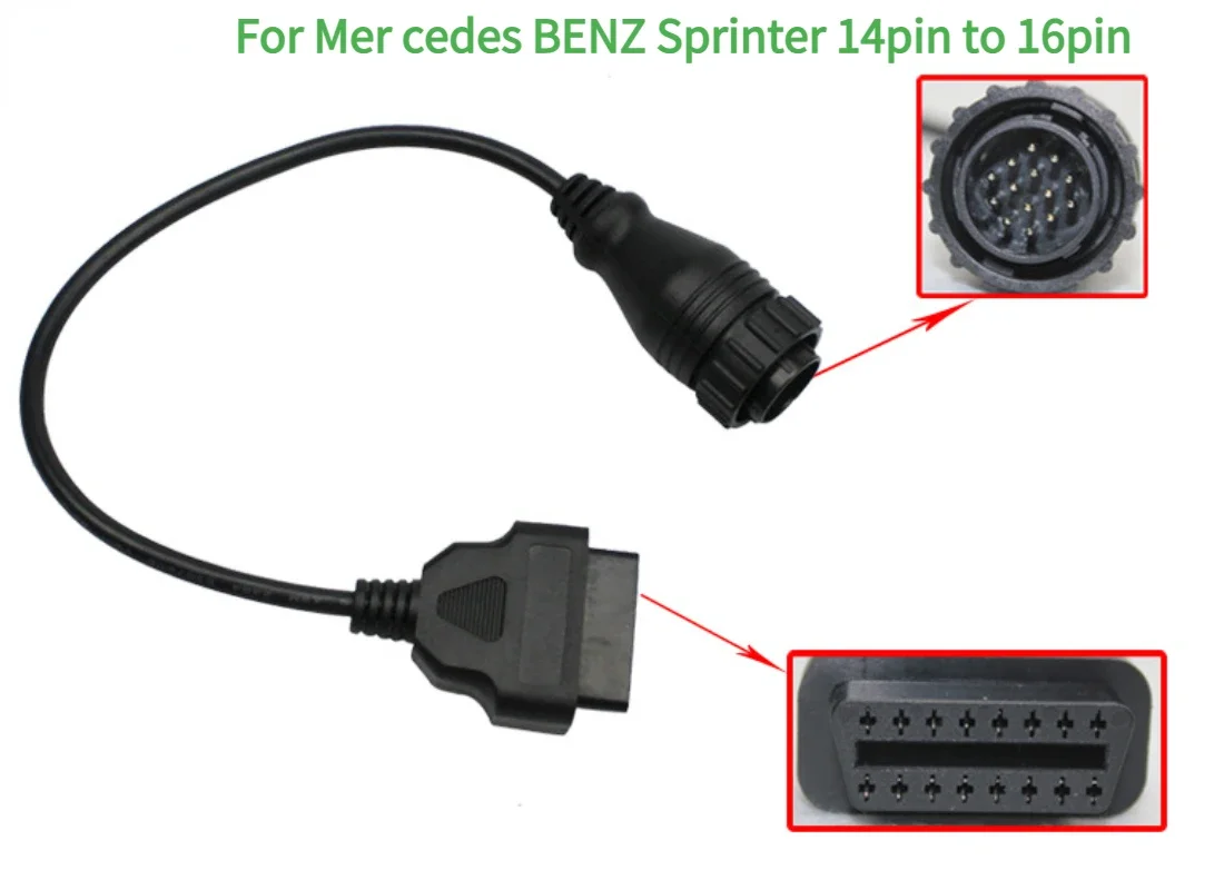 NEW-High-Quality-for-Mercedes-FOR-BENZ-Sprinter-14pin-To-16pin-14-Pin ...