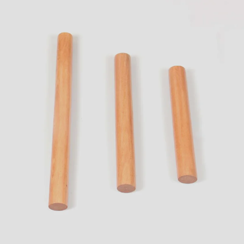 1PCS 16/25/30/40CM Solid Wood Rolling Pin Kitchen Beech Baking Tools ...